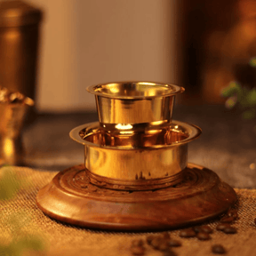 Buy Brass Dawara Tumbler Set Online | Sweet Karam Coffee