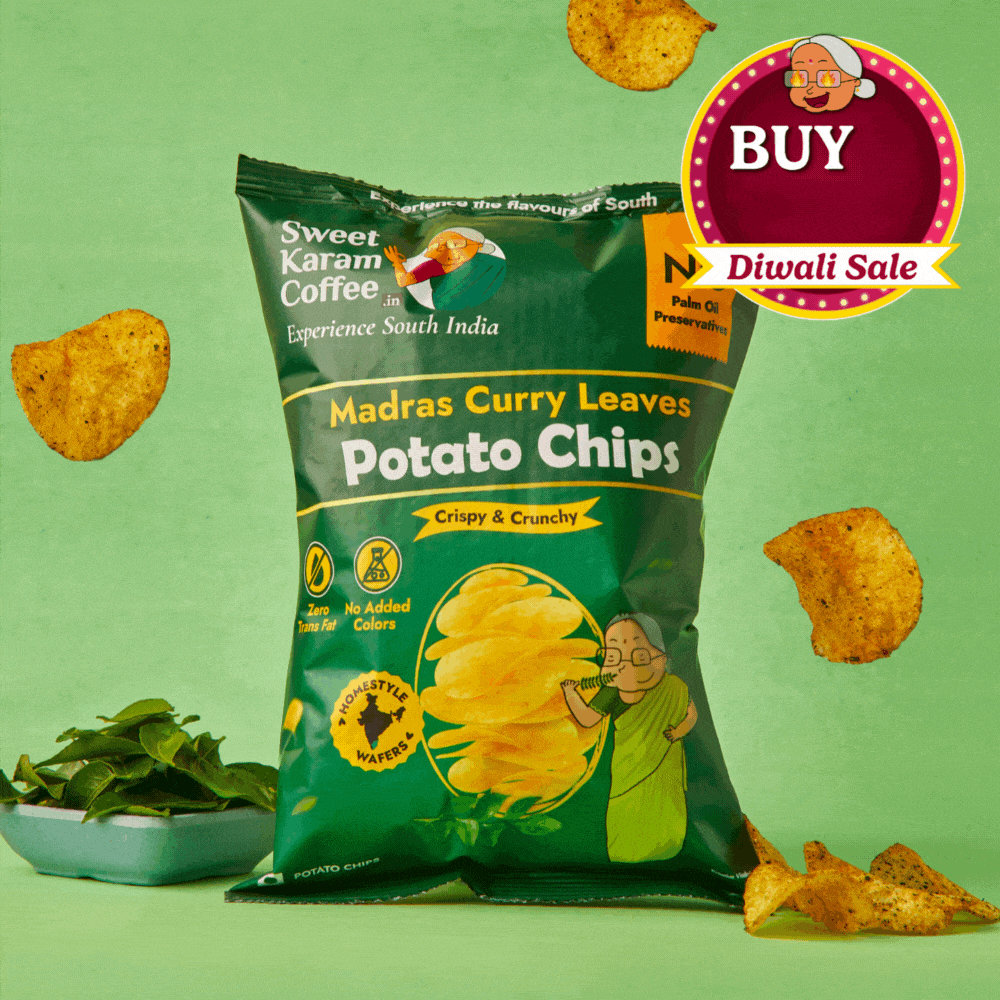 Buy Potato Curry Leaves Chips Online | Sweet Karam Coffee
