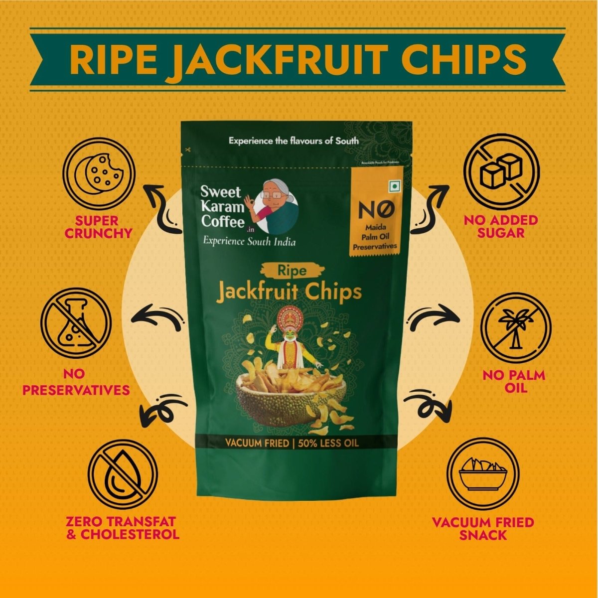 Buy Ripe Jackfruit Chips Online in India | Sweet karam Coffee – Sweet ...