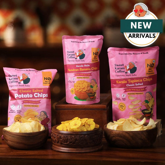 Shop Vrat Chips Online | Upwas Chips Combo - Sweet Karam Coffee