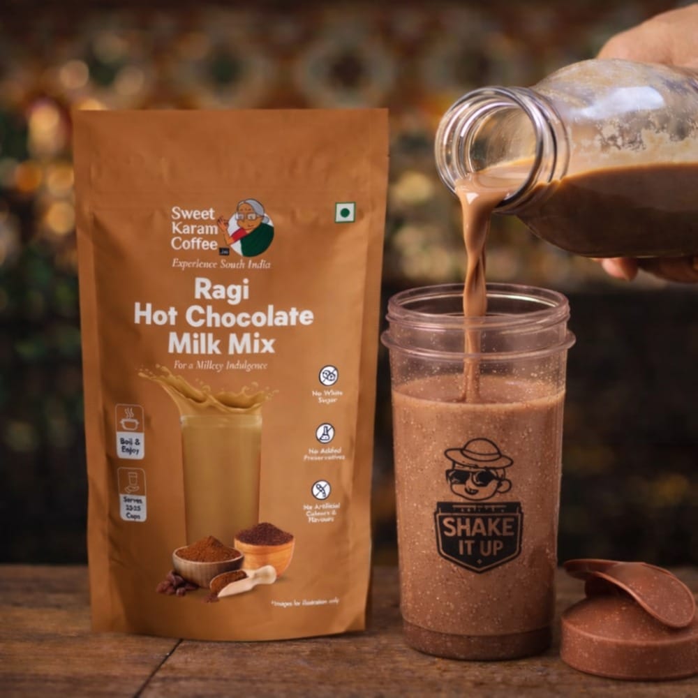 Shop Ragi Hot Chocolate Mix Online at Best Price | Sweet Karam Coffee