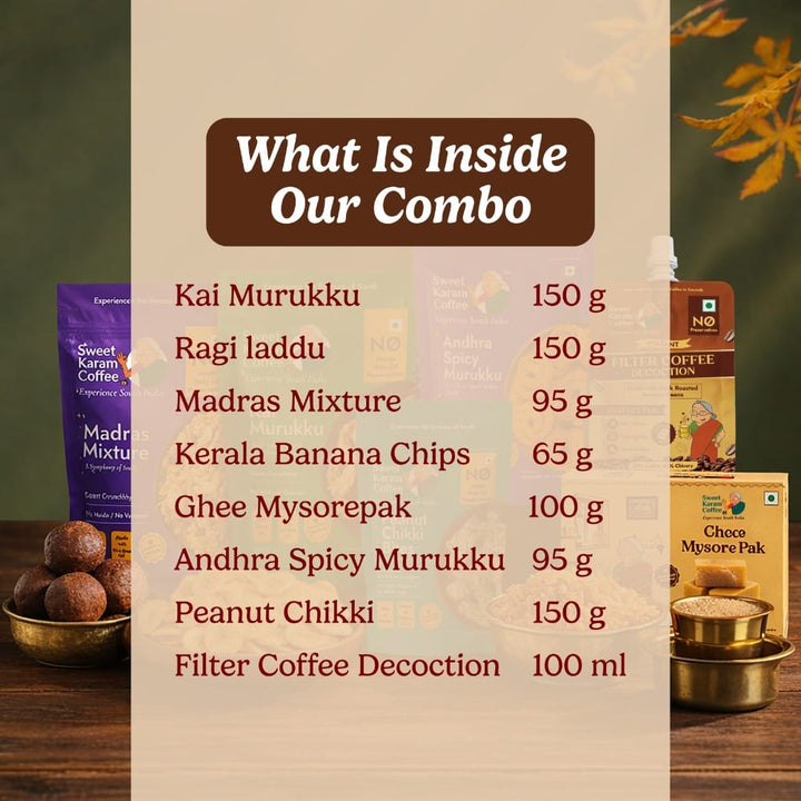 Buy Sweets & Namkeen Combo Online | Best Snack Combo - Sweet Karam Coffee
